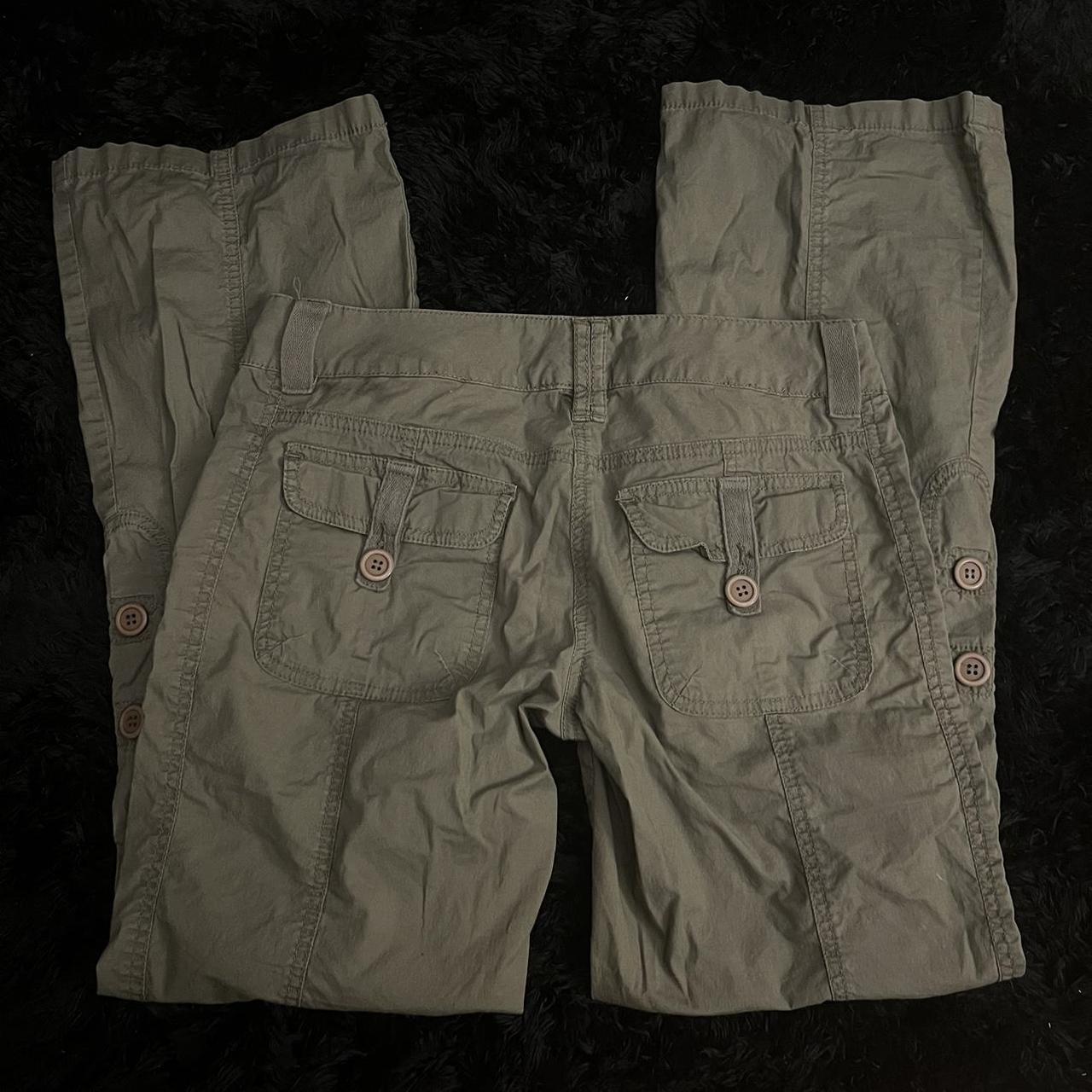 American Rag Cie Women's Green and Khaki Trousers | Depop