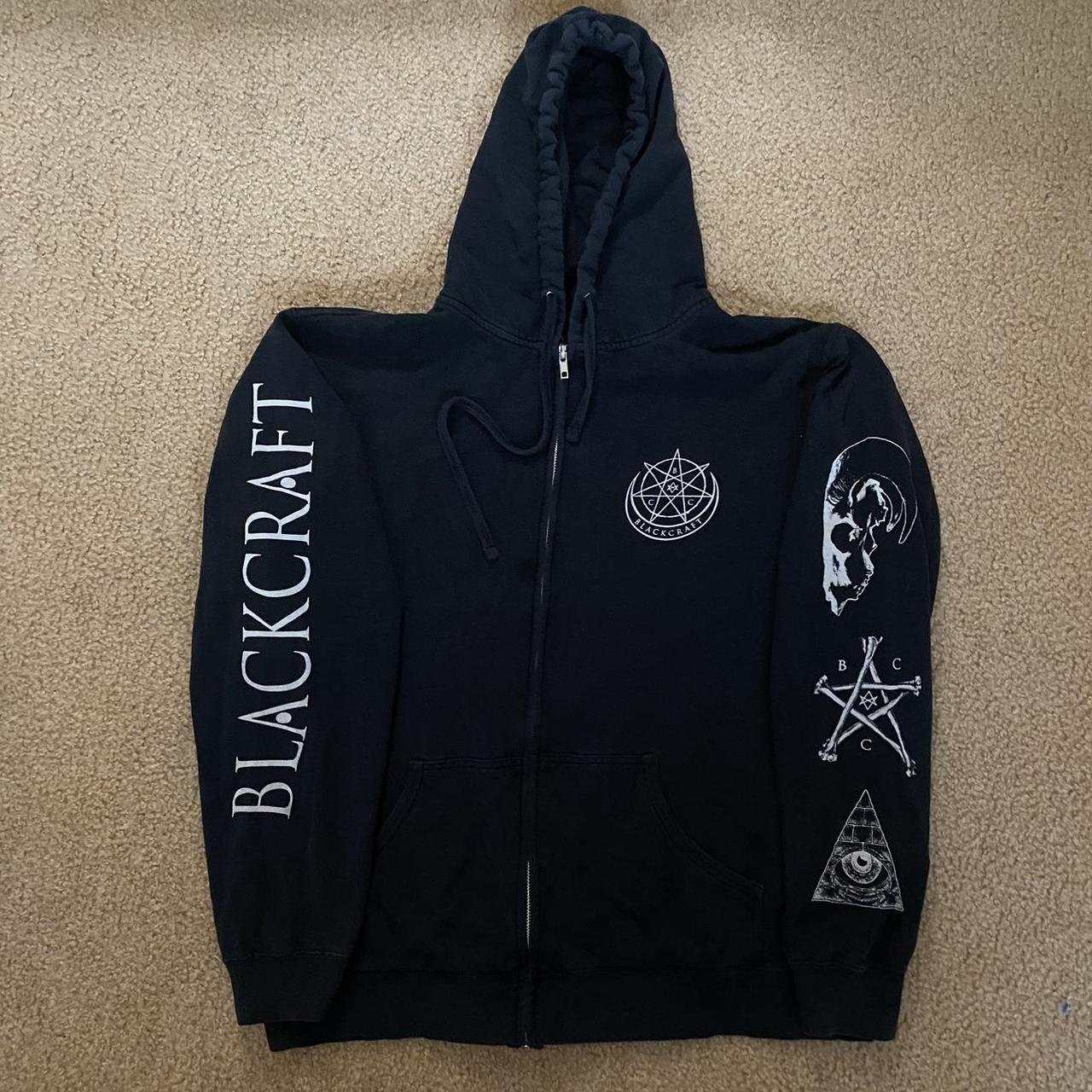 Black Craft Cult Zip-Up Hoodie 🖤🕸️ #blackcraftcult... - Depop
