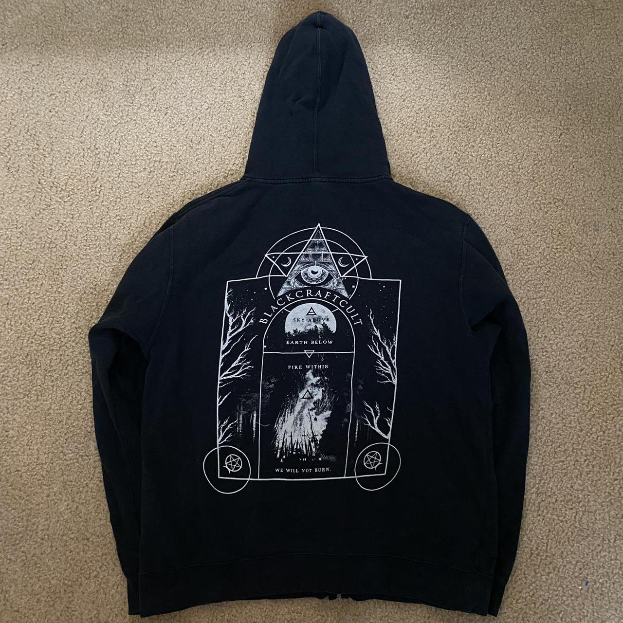 Black Craft Cult Zip-Up Hoodie 🖤🕸️ #blackcraftcult... - Depop
