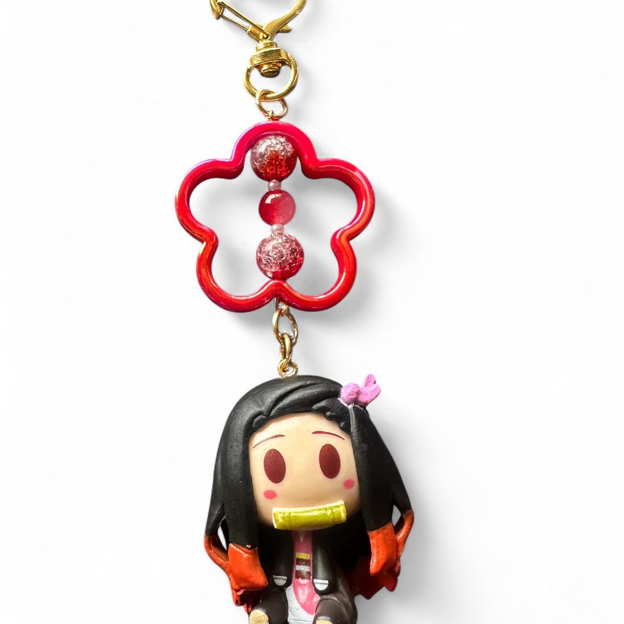 Demon Slayer Handmade Keychain: Nezuko edition NOT... | Depop
