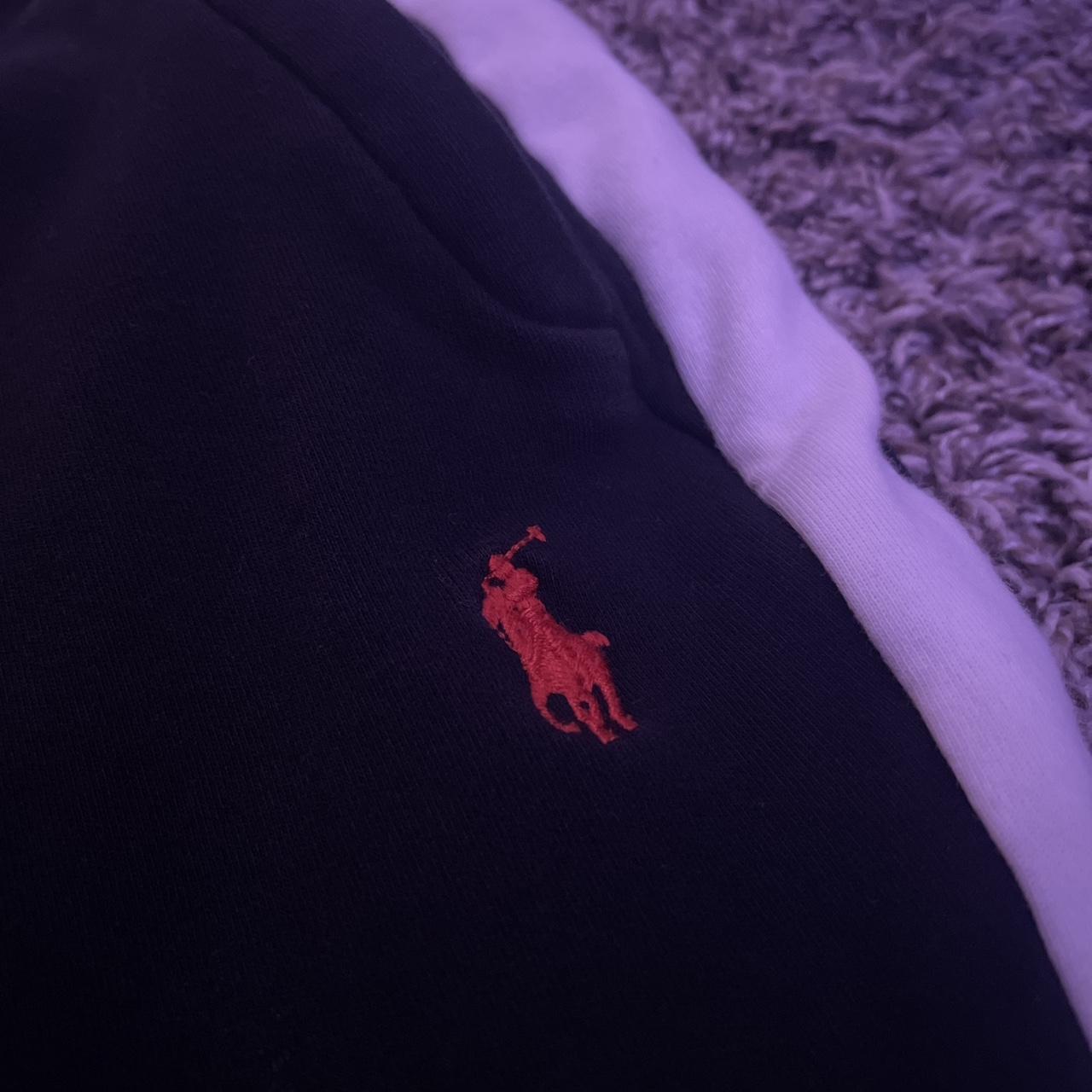 Polo Ralph Lauren Men's Black and Red Joggers-tracksuits | Depop