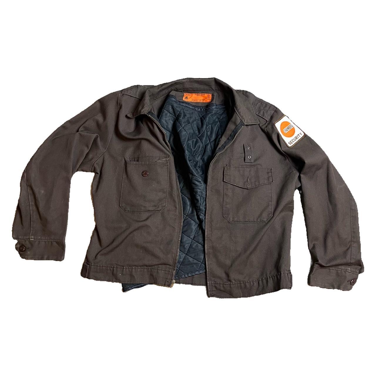 Brown cargo security jacket 🫐 Brown cargo security... - Depop