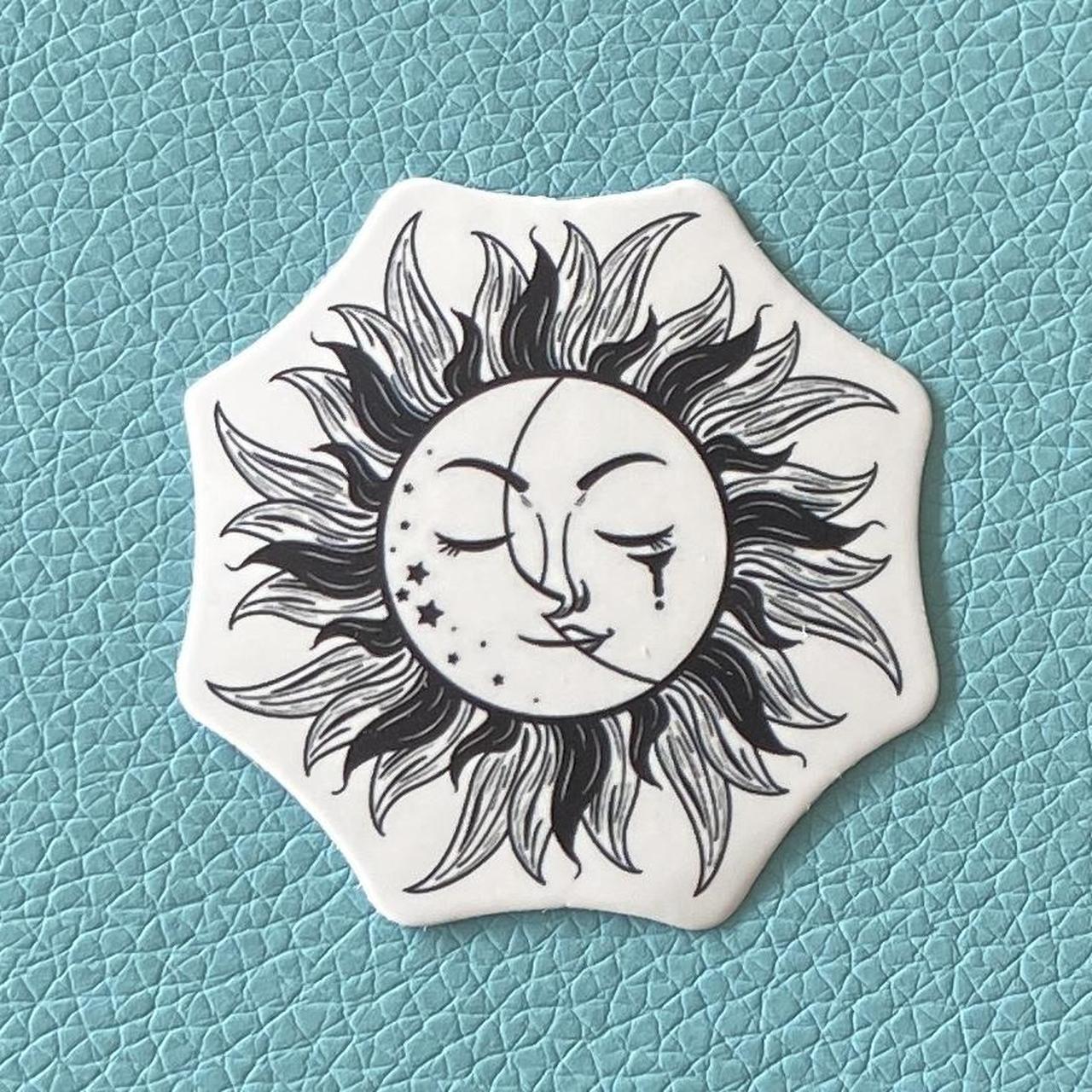 Hippy boho sun sticker 🌞 Size 📏 5cm / 5cm... - Depop