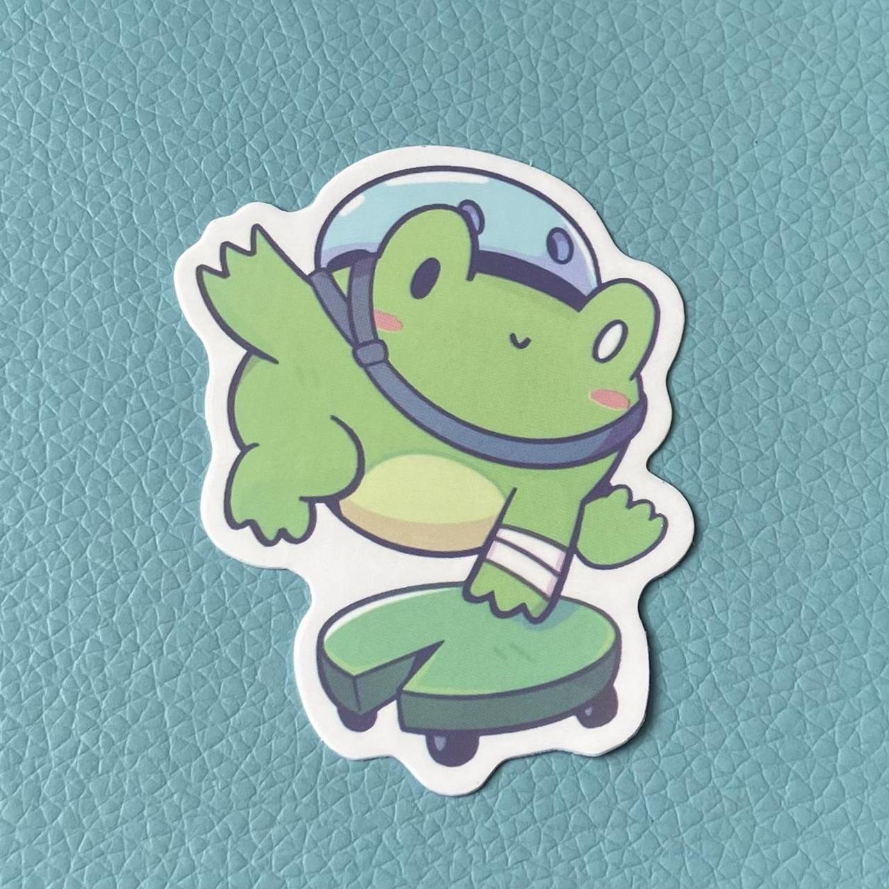 Frog sticker 🐸 Custom sticker bundles 🎟️ Like the... - Depop