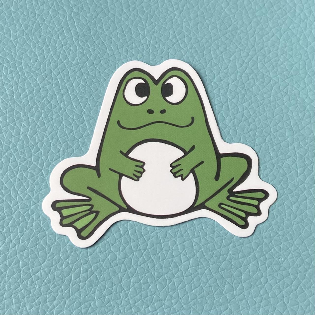 Frog sticker 🐸 Custom sticker bundles 🎟️ Like the... - Depop