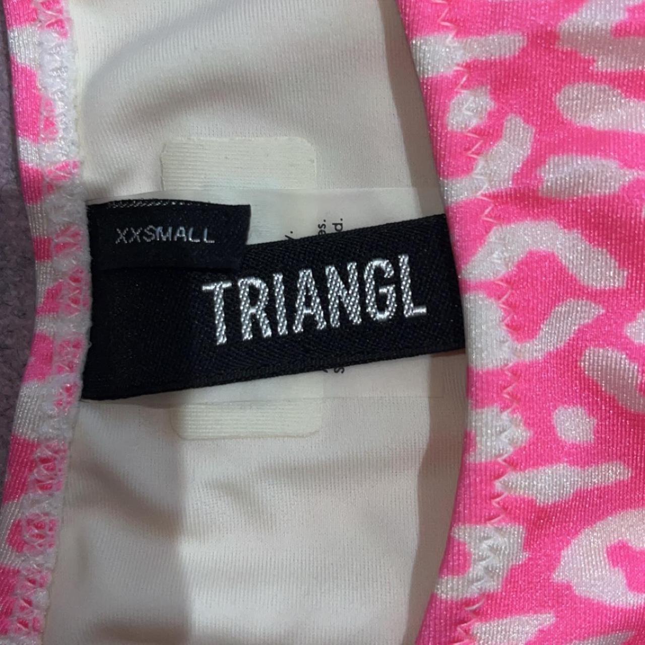 triangl pink cheetah set Size xxs discontinued... - Depop