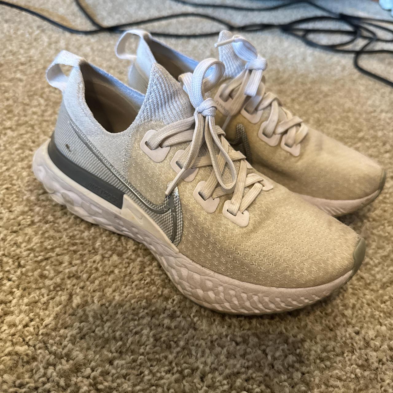 Nike React Infinity Flyknit 2 trainers in white and... | Depop