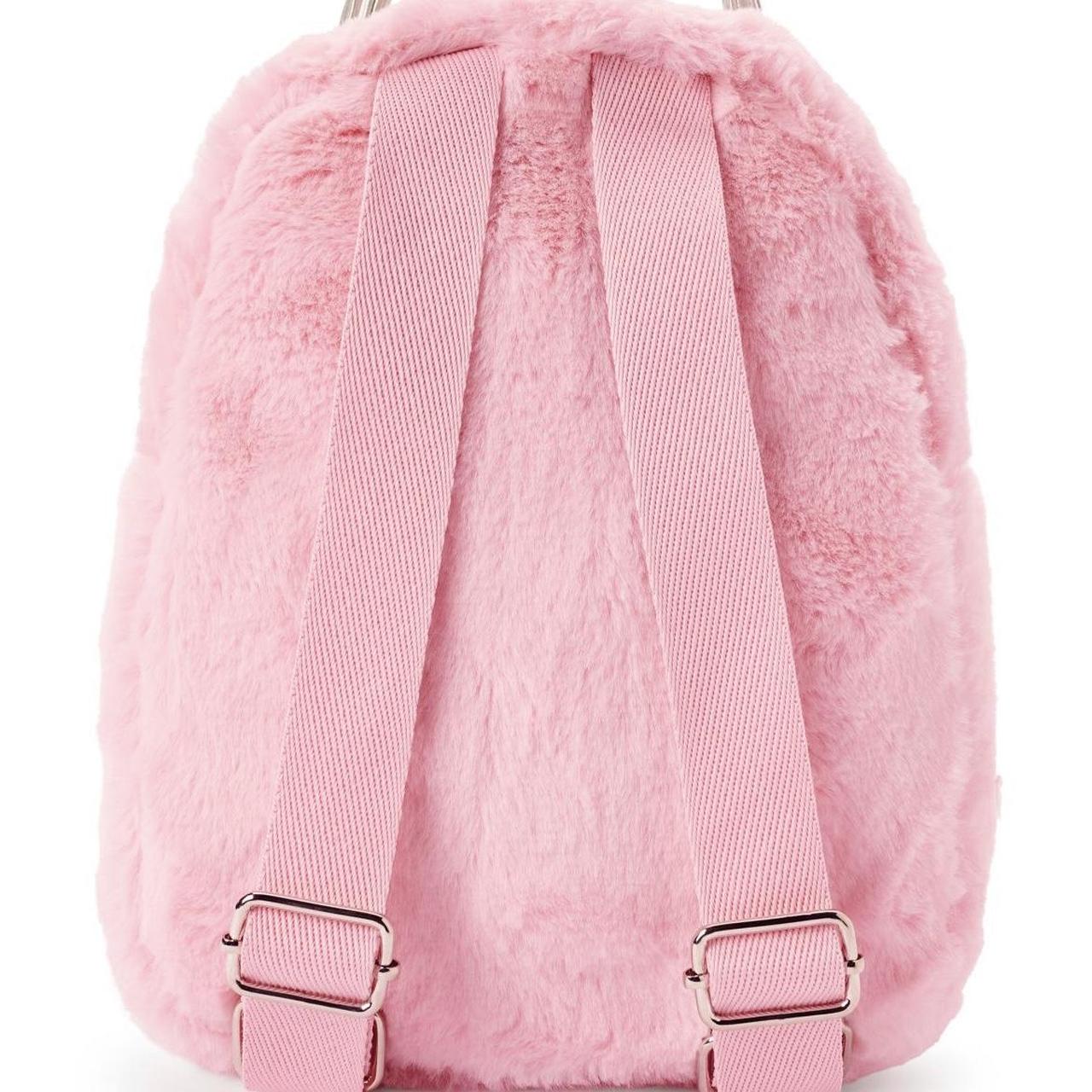 Pink Furry Playboy Mini Backpack -BRAND NEW never... - Depop