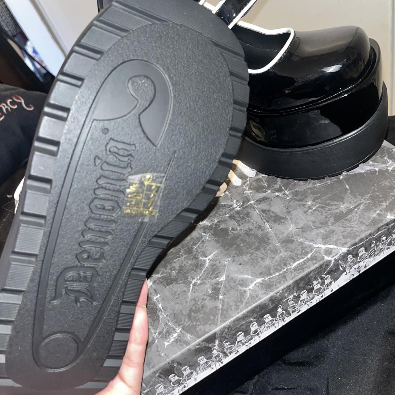 Demonia Patent Void-37 Platform Mary Janes features... - Depop