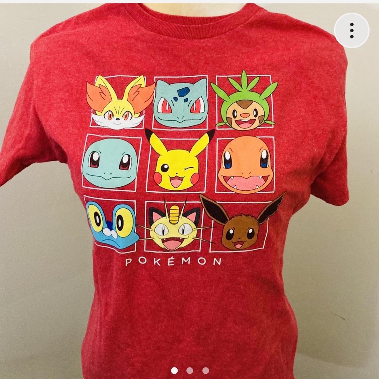 Vintage Pokémon 2016 red Tee. Youth size Xl 14 -16... - Depop