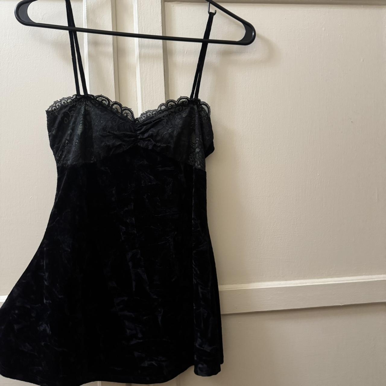 adorable whimsigothic style black velvet lace... | Depop