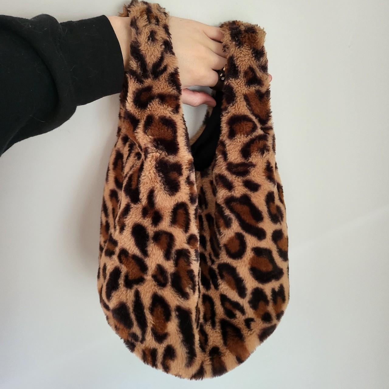 fluffy soft cheetah print miffy bag, if u look... - Depop