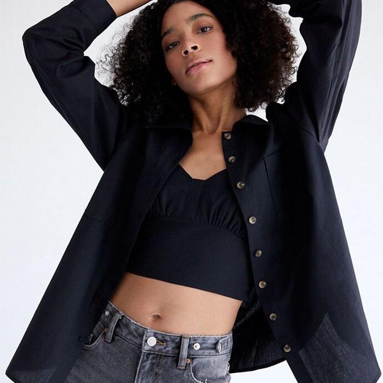 PacSun Women's Black Blouse | Depop