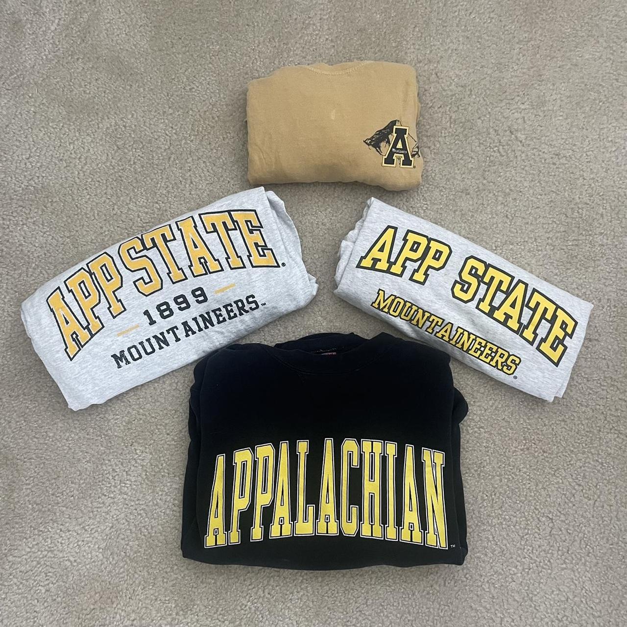 APP STATE BUNDLE - Black “Appalachian” Sweatshirt... - Depop