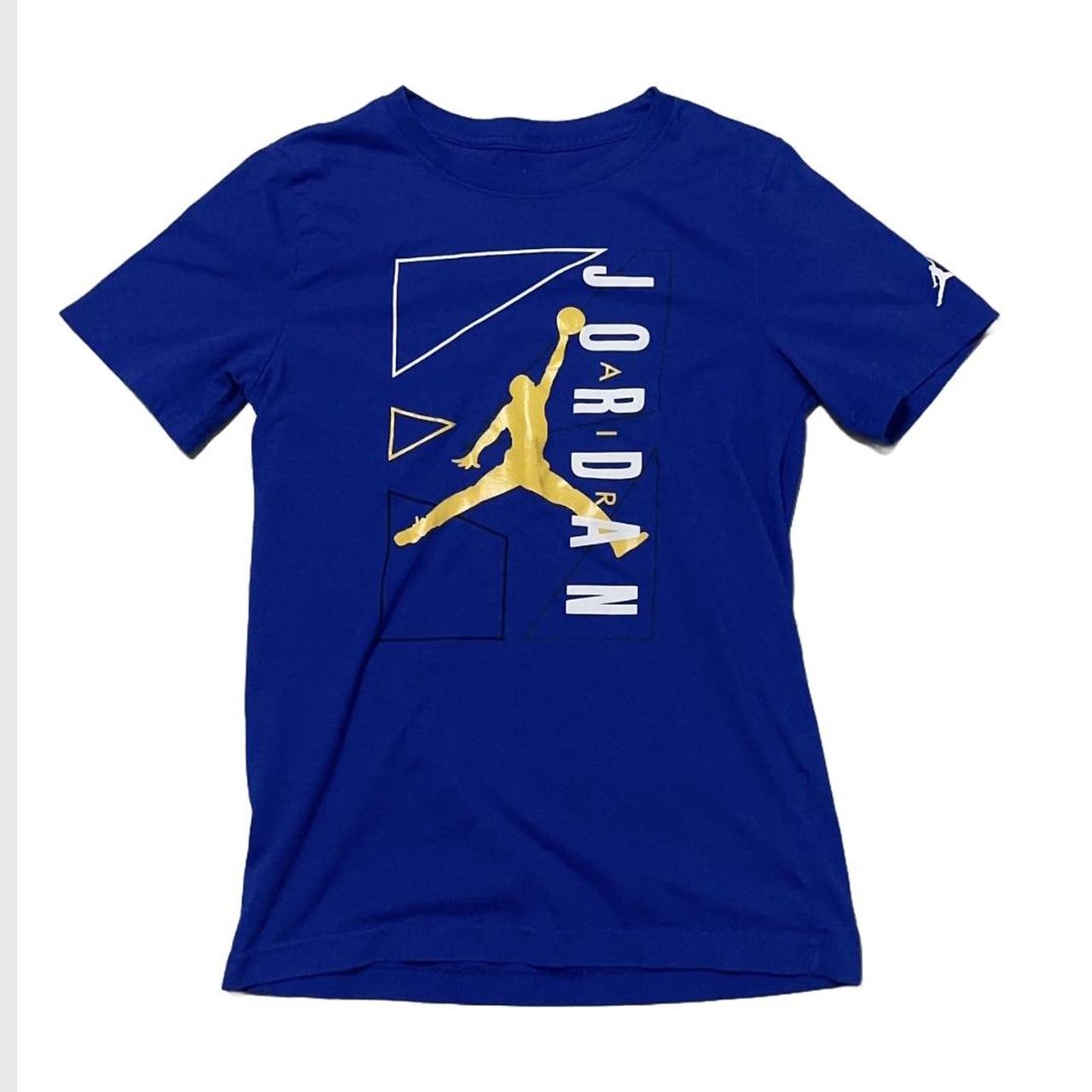 Royal blue jordan shirt store