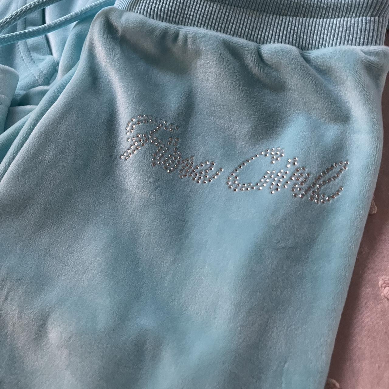 y2k baby blue fine girl tracksuit!! 🩷size... - Depop