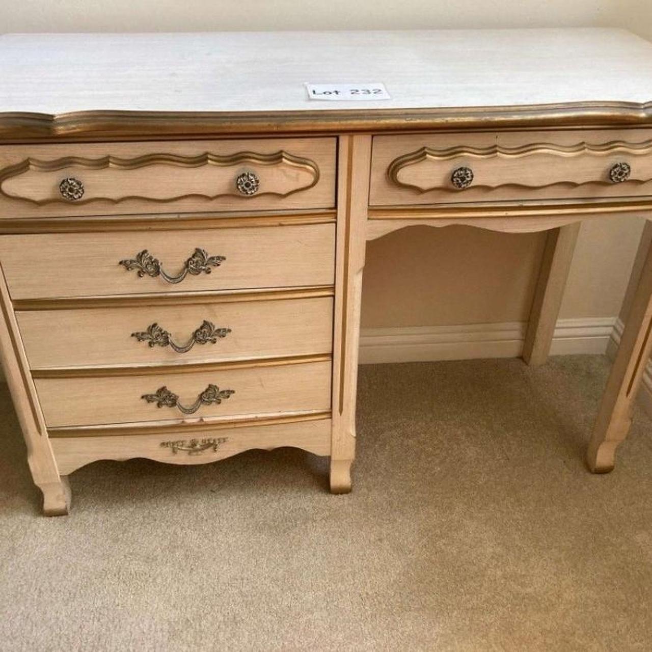 French Provincial Writing Desk Vintage looking... - Depop