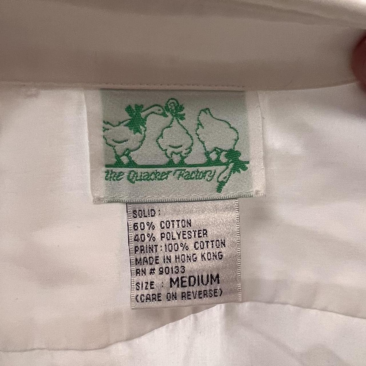 quacker factory vintage button up 80s 90s grandma... - Depop