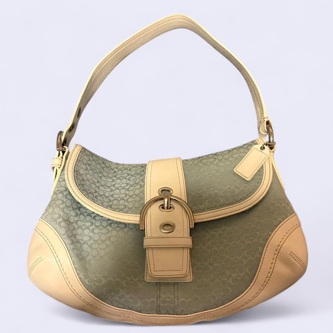 Light Blue Coach Soho Shoulder Bag. It has its hang... | Depop