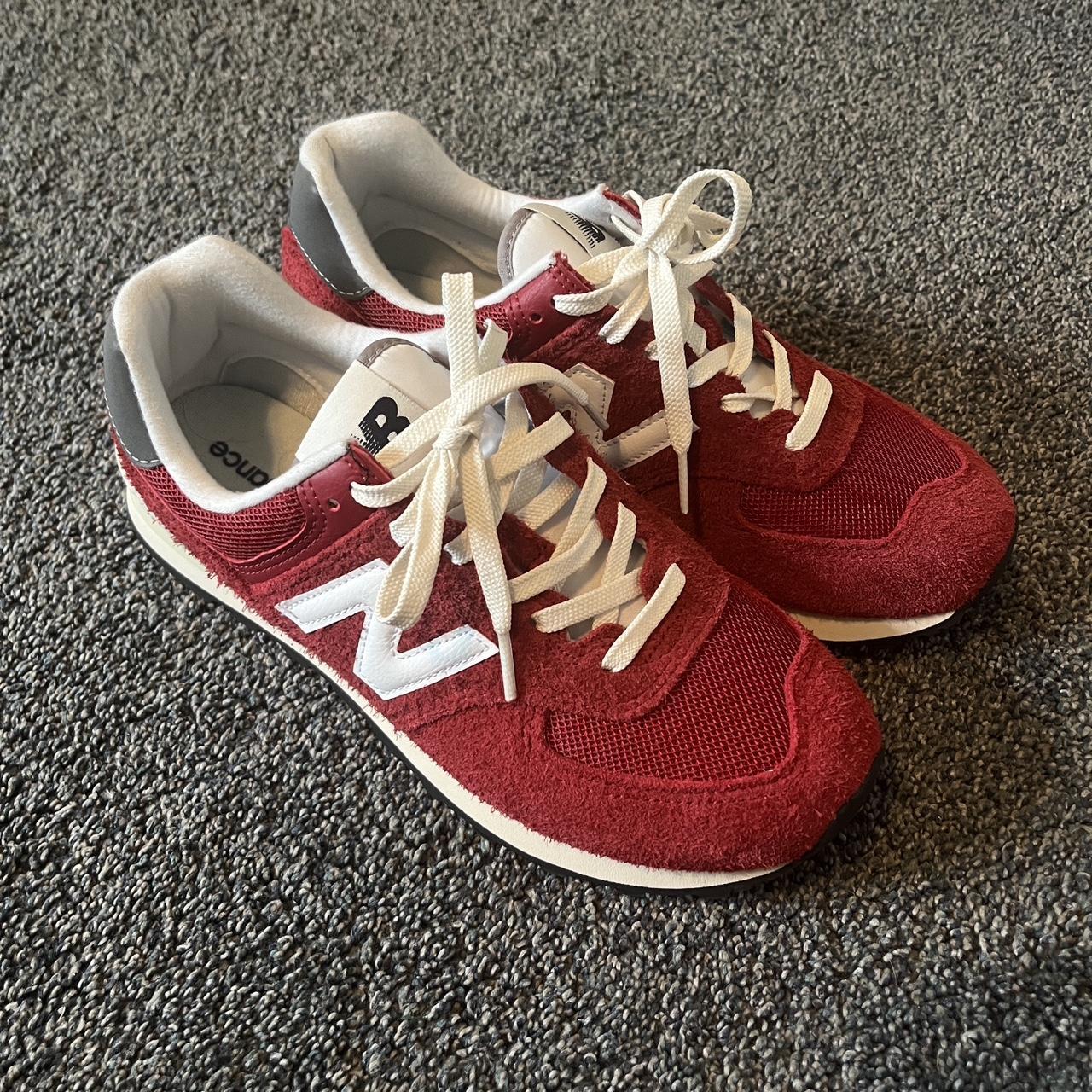 New balance 547 Red Suede 10/10 condition similar to... - Depop