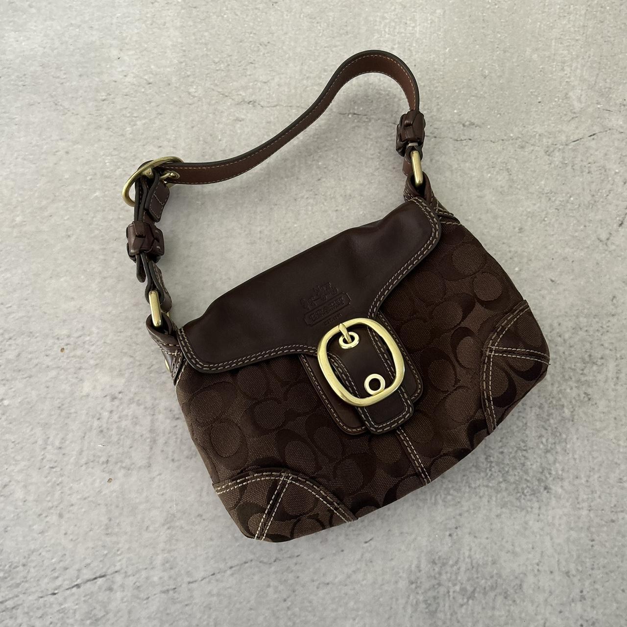 Authentic Vintage coach shoulder bag W: 25cm H:... - Depop