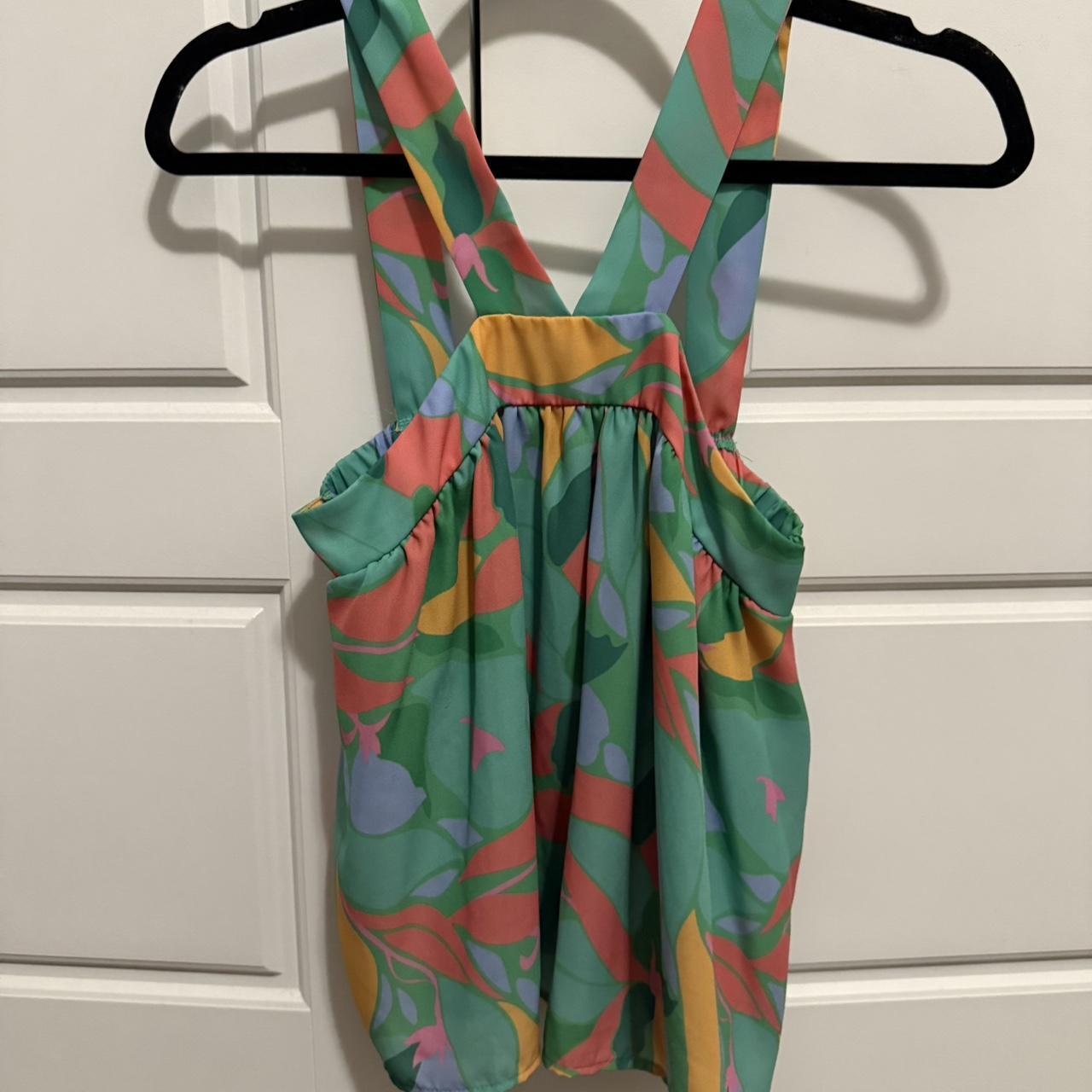 Pink Lily multi-coloured top | Depop