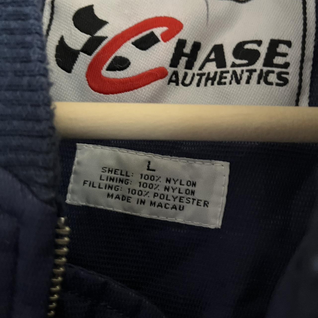 Chase Authentics Men's Blue and Navy Jacket | Depop