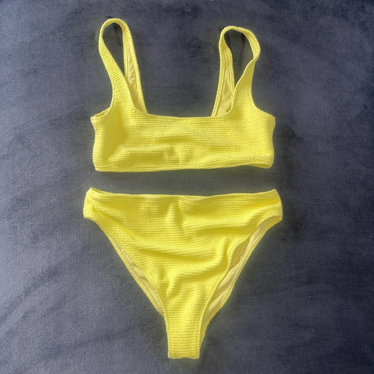 High Waisted Bathing Suit Size Medium Gently Worn Depop