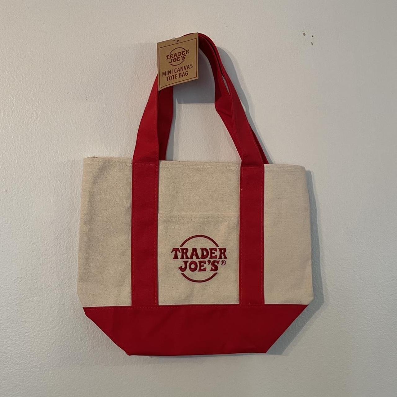 TRADER JOE’S MINI TOTE RED - brand new - Depop