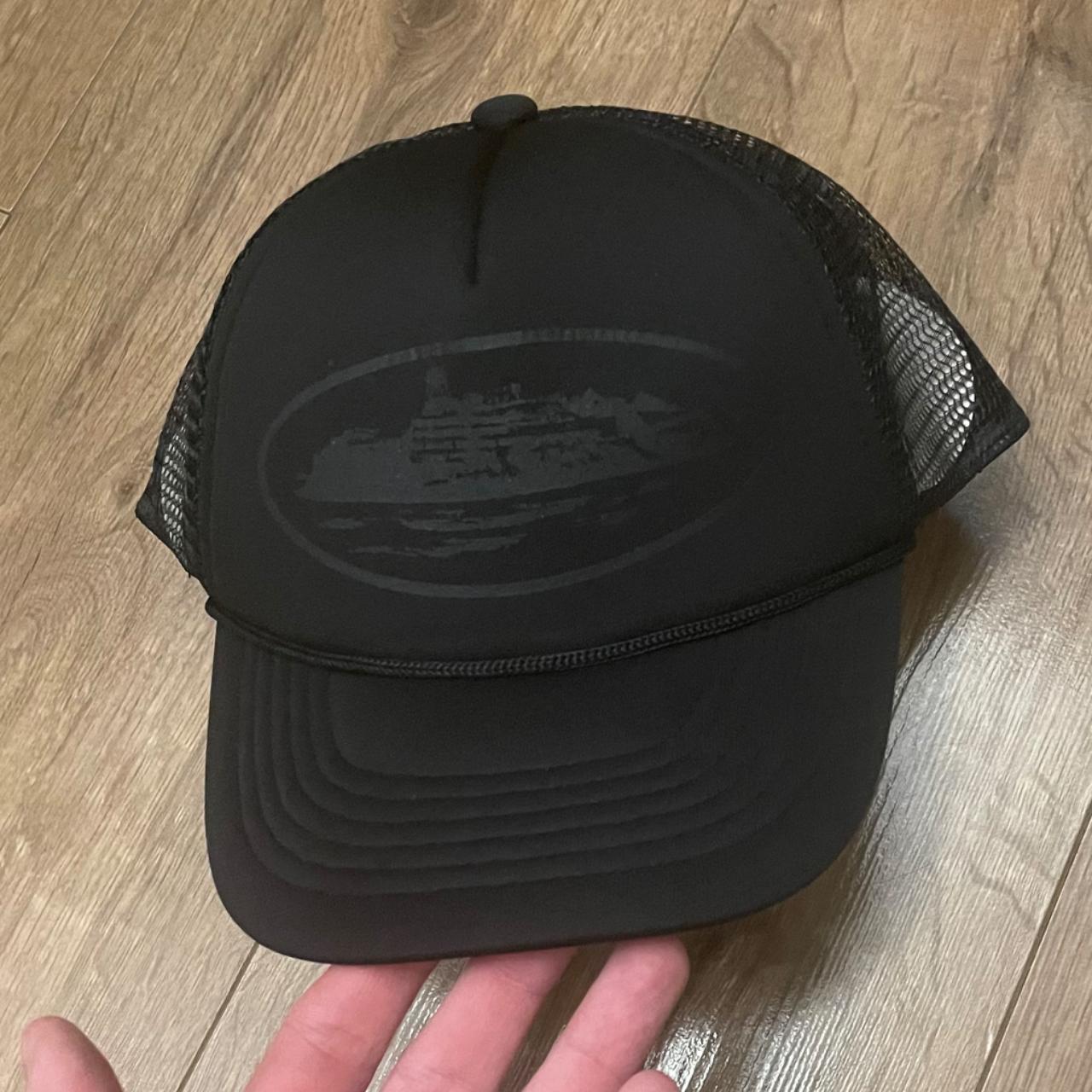 Corteiz Alcatraz Trucker hat - Triple black Brand... - Depop
