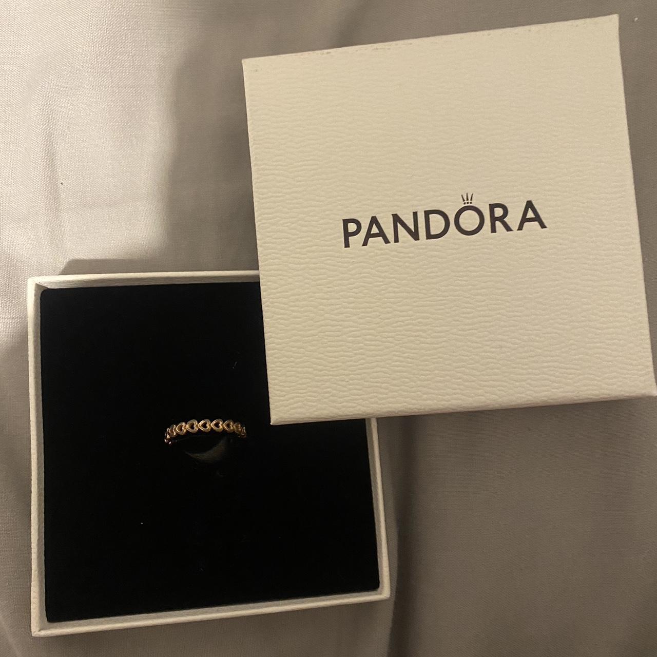 PANDORA genuine ROSE GOLD ring and box the ring and... - Depop
