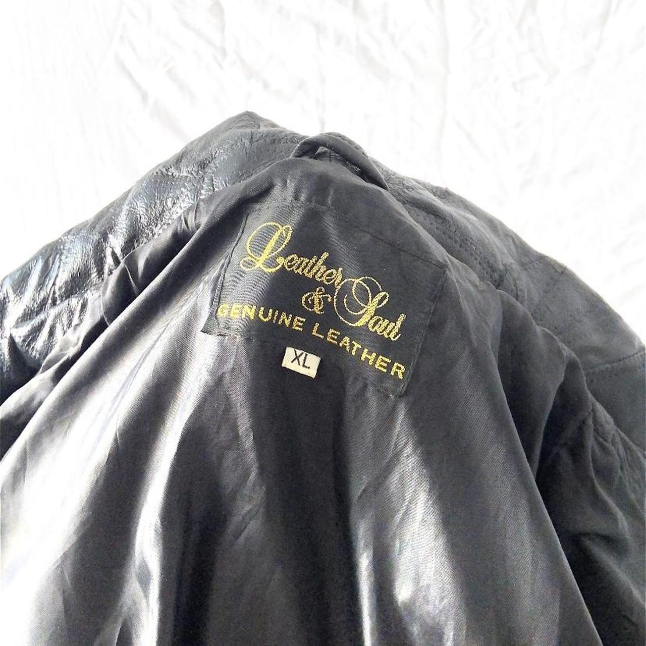 leather & soul jacket!! size XL and has pockets for... - Depop