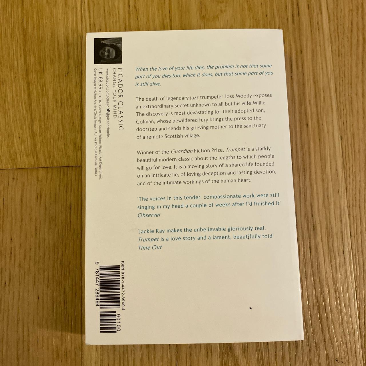 TRUMPET by Jackie Kay 🎺 Paperback, both copies in... - Depop