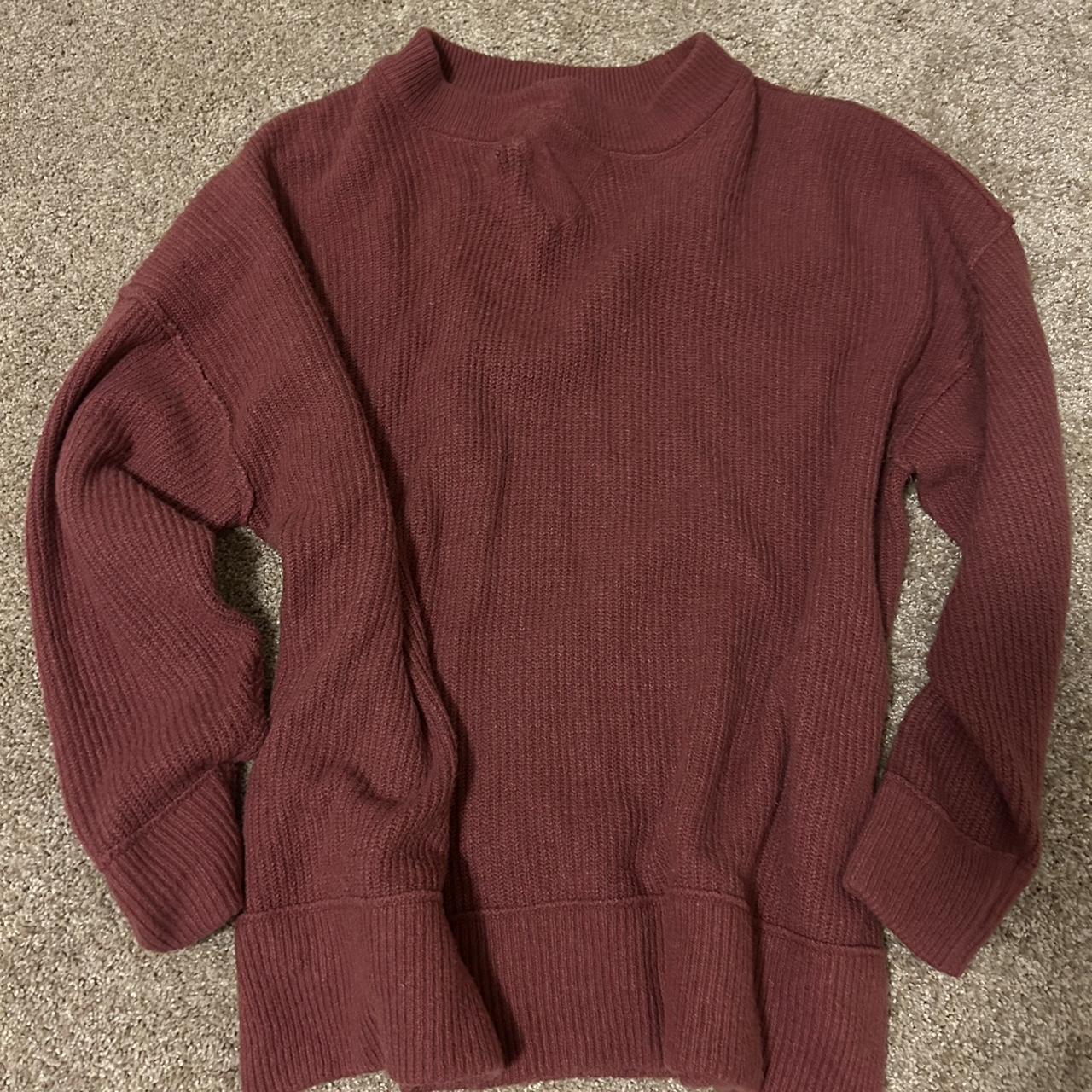 Aerie Sweater -super cozy, knit material -longer fit... - Depop
