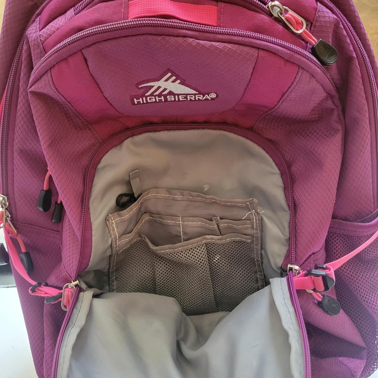 High Sierra backpack. 3 compartments with sewn-in... - Depop