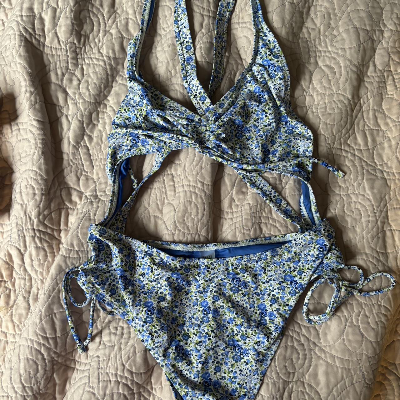 Envya swim strappy one piece. Size small. Worn once... - Depop