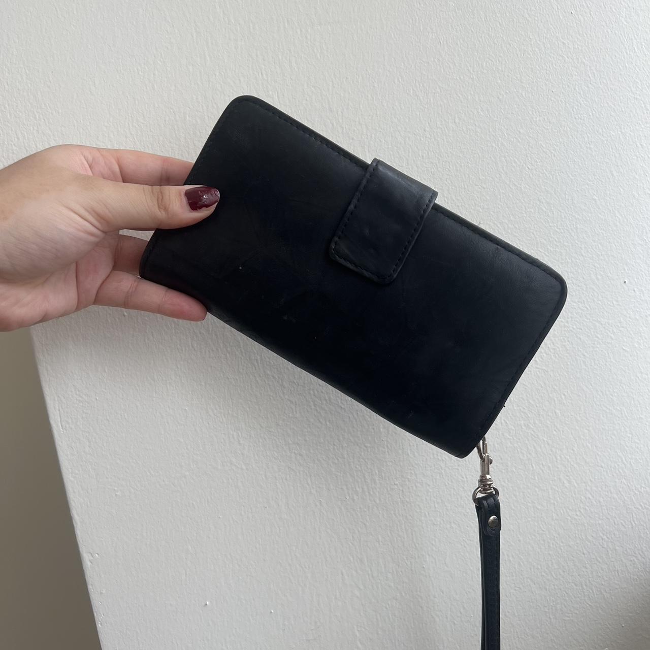 Guang Tong genuine leather black wallet. #y2k very... - Depop