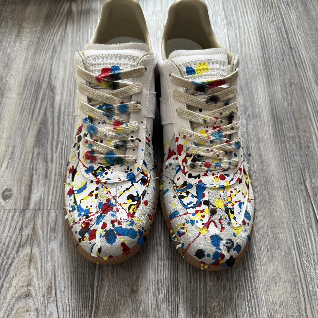 Maison Margiela Paint Splatter Gats | Depop
