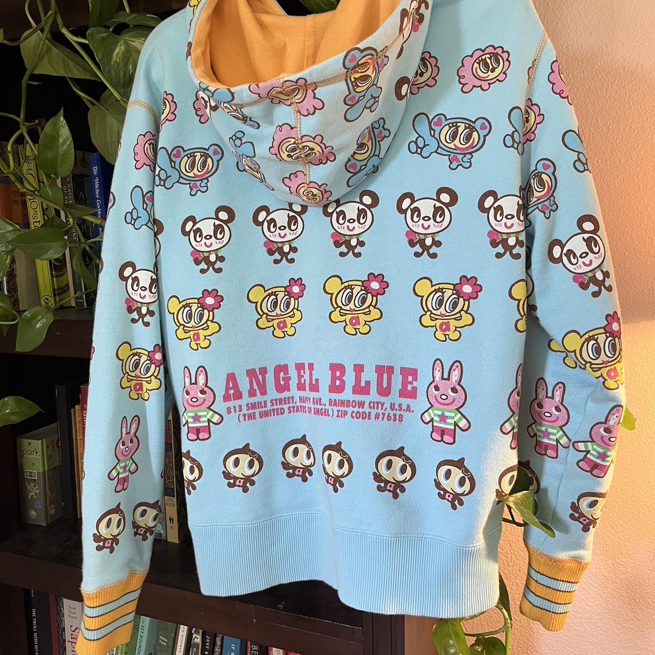 Angel blue Japan zip up hoodie jacket. Labeled size... - Depop