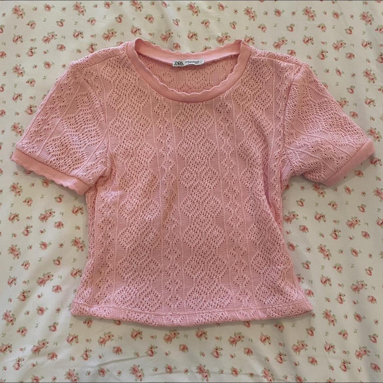 Zara Women's Pink Shirt | Depop