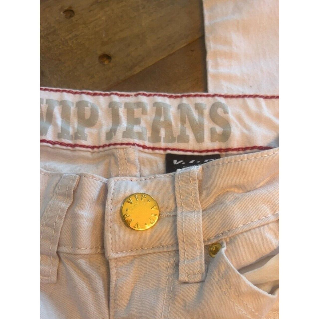 Women's VIP White Skinny Jeans Size 3/4 Gently... - Depop