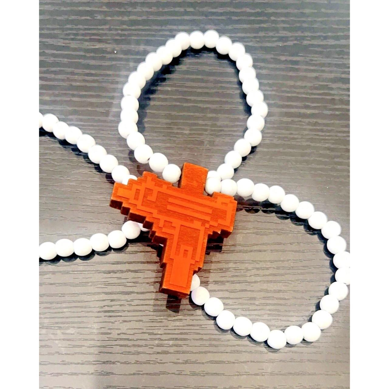 Machine Gun Wood Bead Necklace for EDM EDC Fest Rave... - Depop