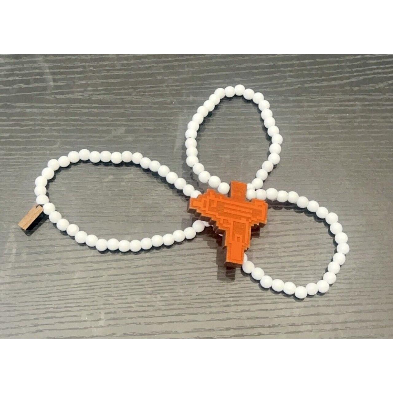 Machine Gun Wood Bead Necklace for EDM EDC Fest Rave... - Depop