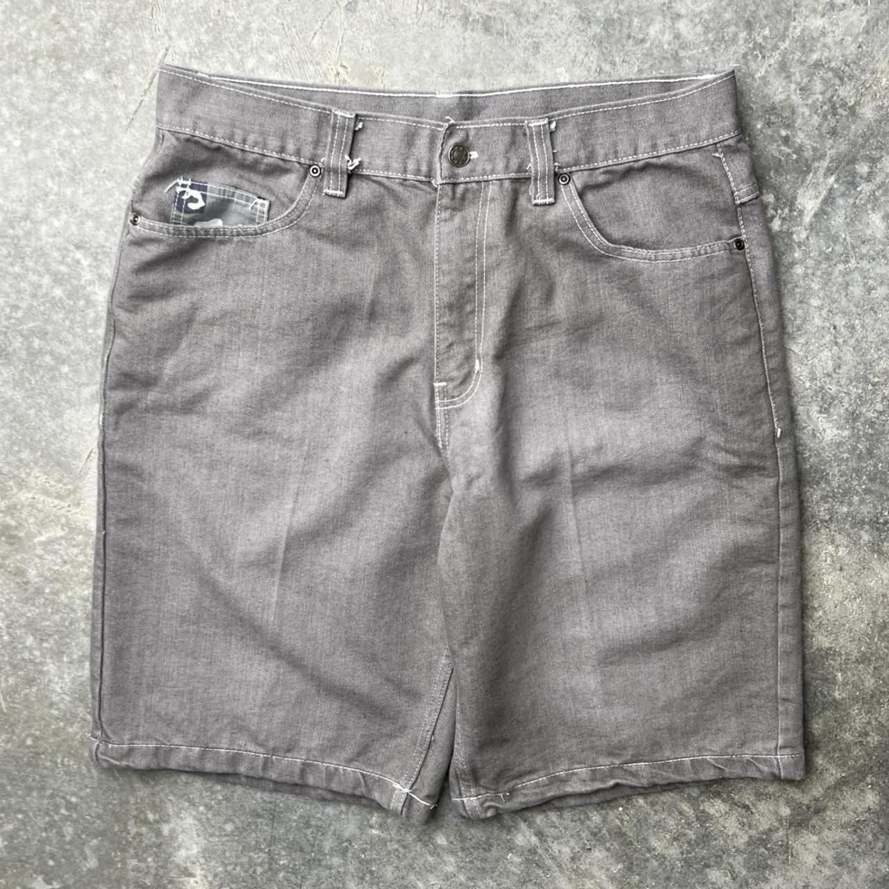 Early 2000’s Grey Open Trails Shorts 36”... - Depop