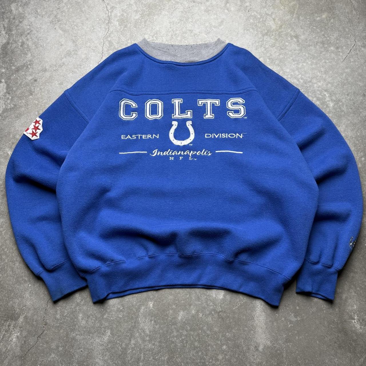 Vintage 90s Lee Sport Colts Sweatshirt Size Large... | Depop