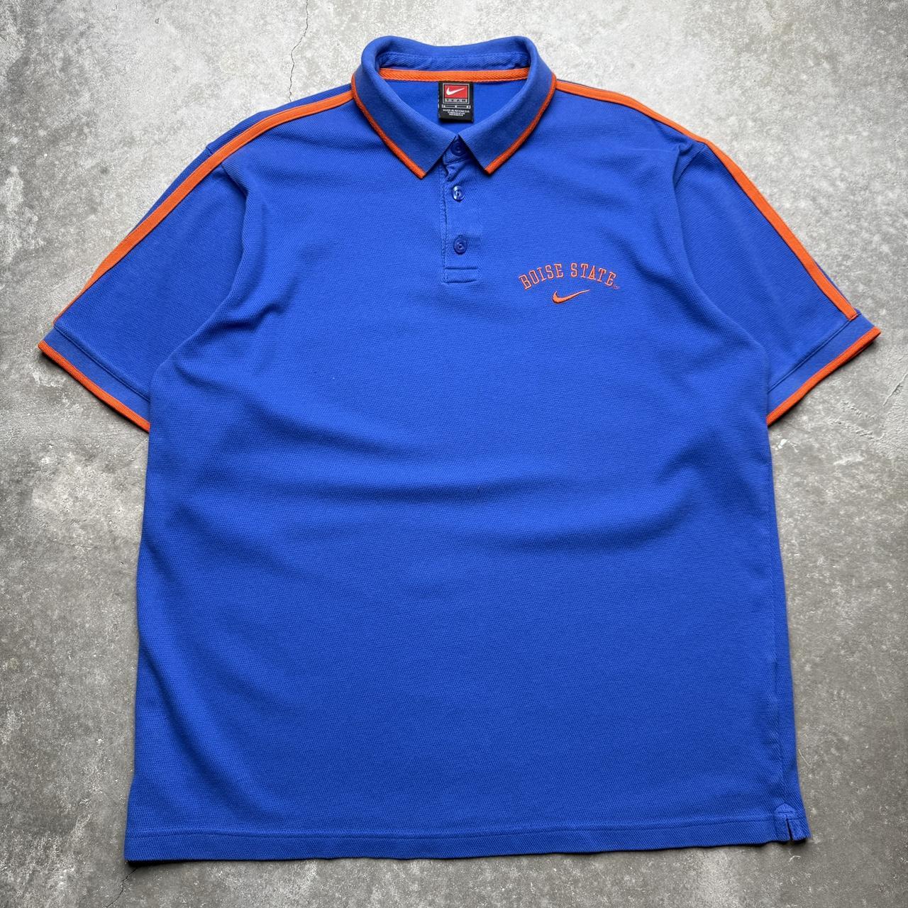 Vintage 2000s Nike Boise State Polo Shirt Size... | Depop