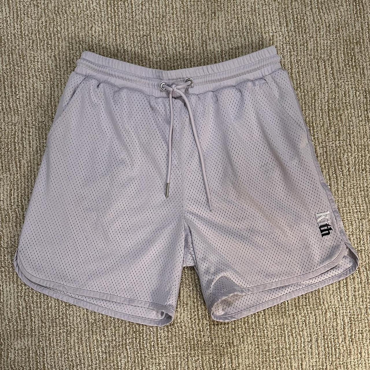Kith Mesh Jordan Shorts - Lavender - Depop