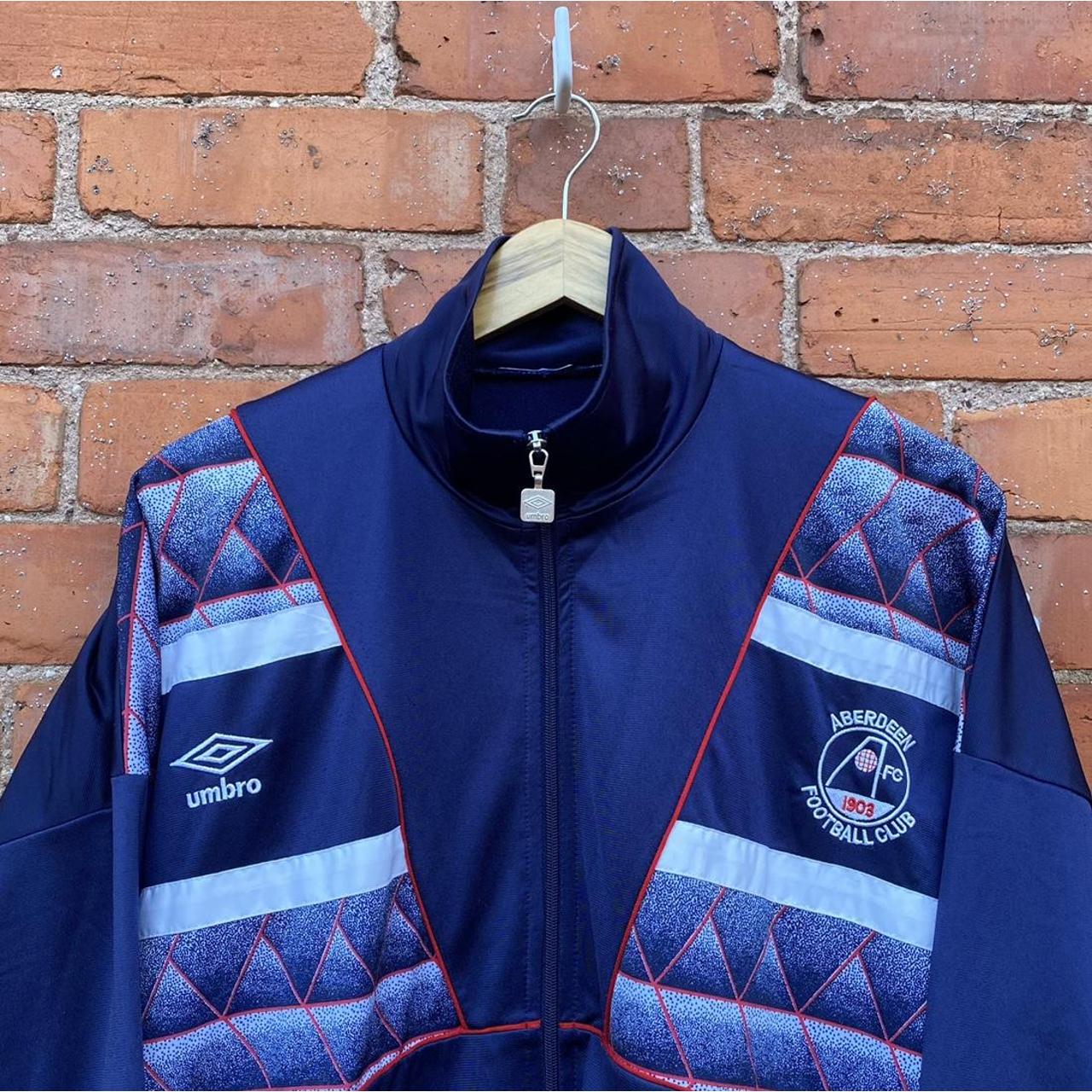 UMBRO Vintage 90s ABERDEEN FC Football Full Zip Up... - Depop