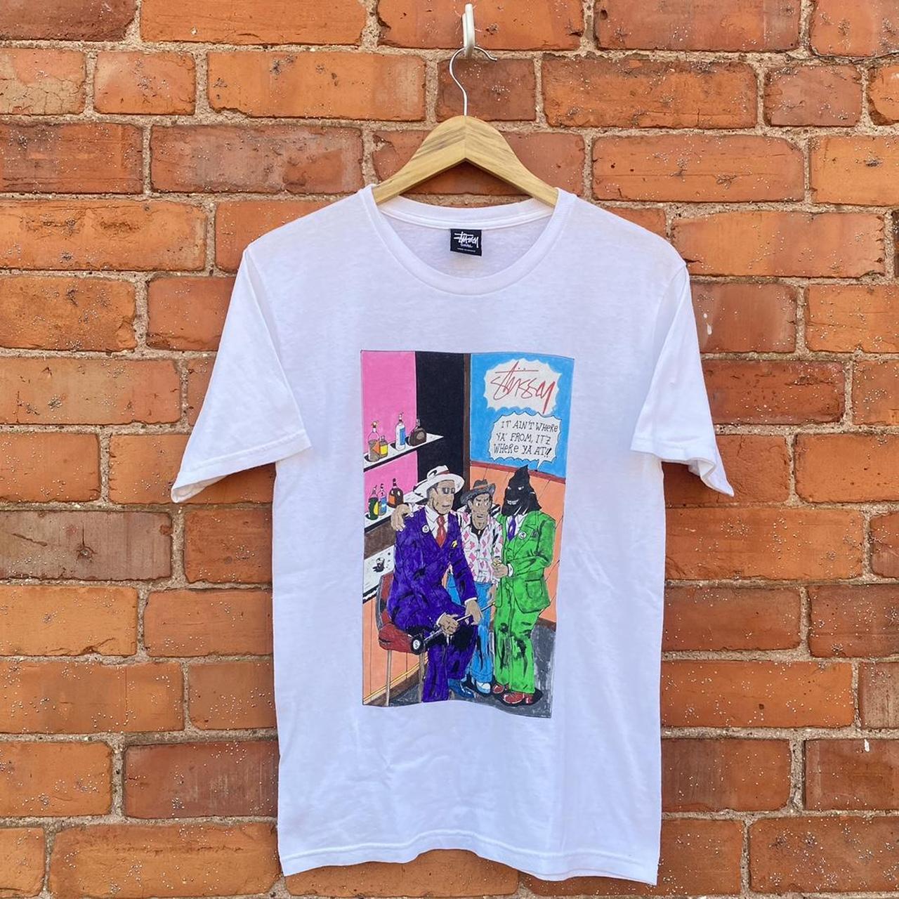 Retro Stussy X Real Deal T Shirt Short Sleeve Tee Depop