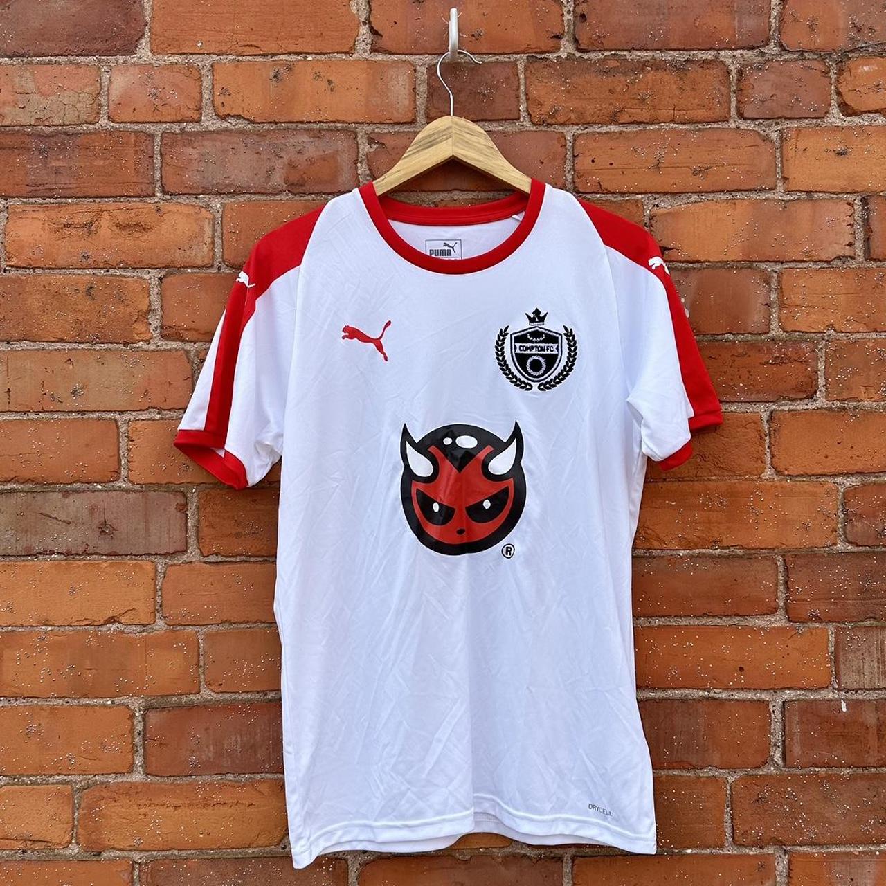 PUMA Compton FC Football Shirt / SOCCER jersey in a... - Depop